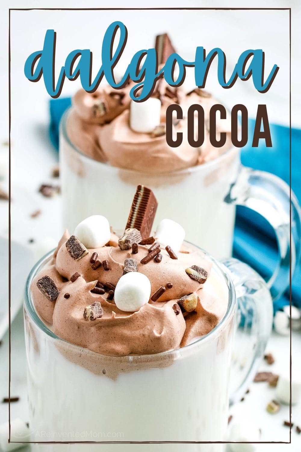 Dalgona Cocoa {Whipped Hot Chocolate} | A Reinvented Mom