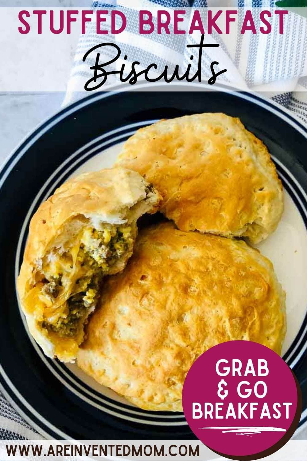 Stuffed Breakfast Biscuits {Breakfast Bombs} | A Reinvented Mom