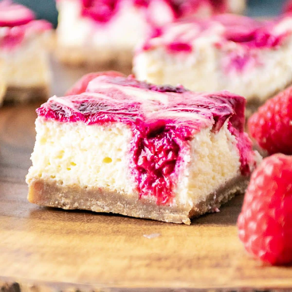 Raspberry Cheesecake Bars | A Reinvented Mom