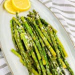 Air Fryer Parmesan Asparagus (with Lemon) | A Reinvented Mom