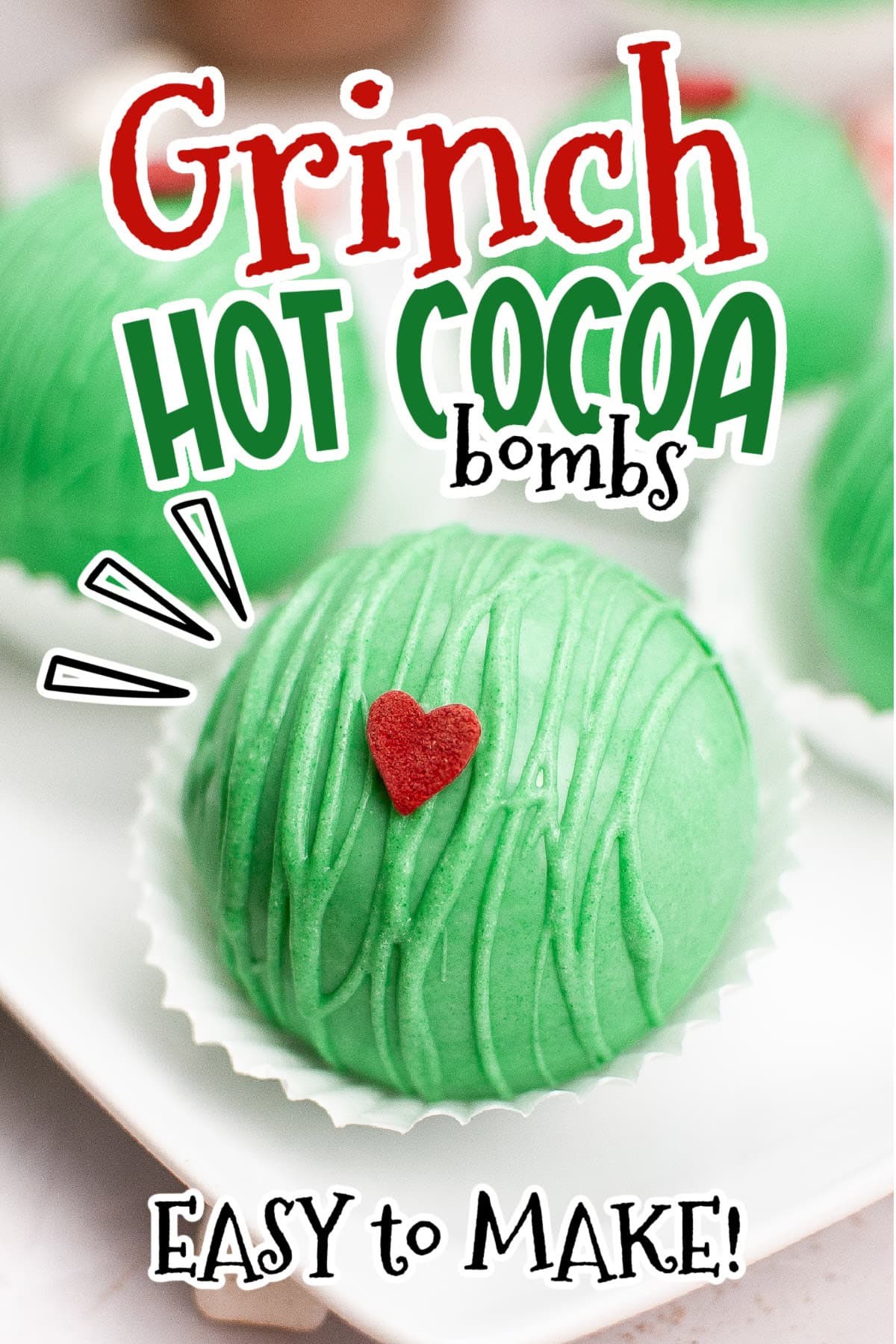 How to Make Grinch Hot Cocoa Bombs | A Reinvented Mom