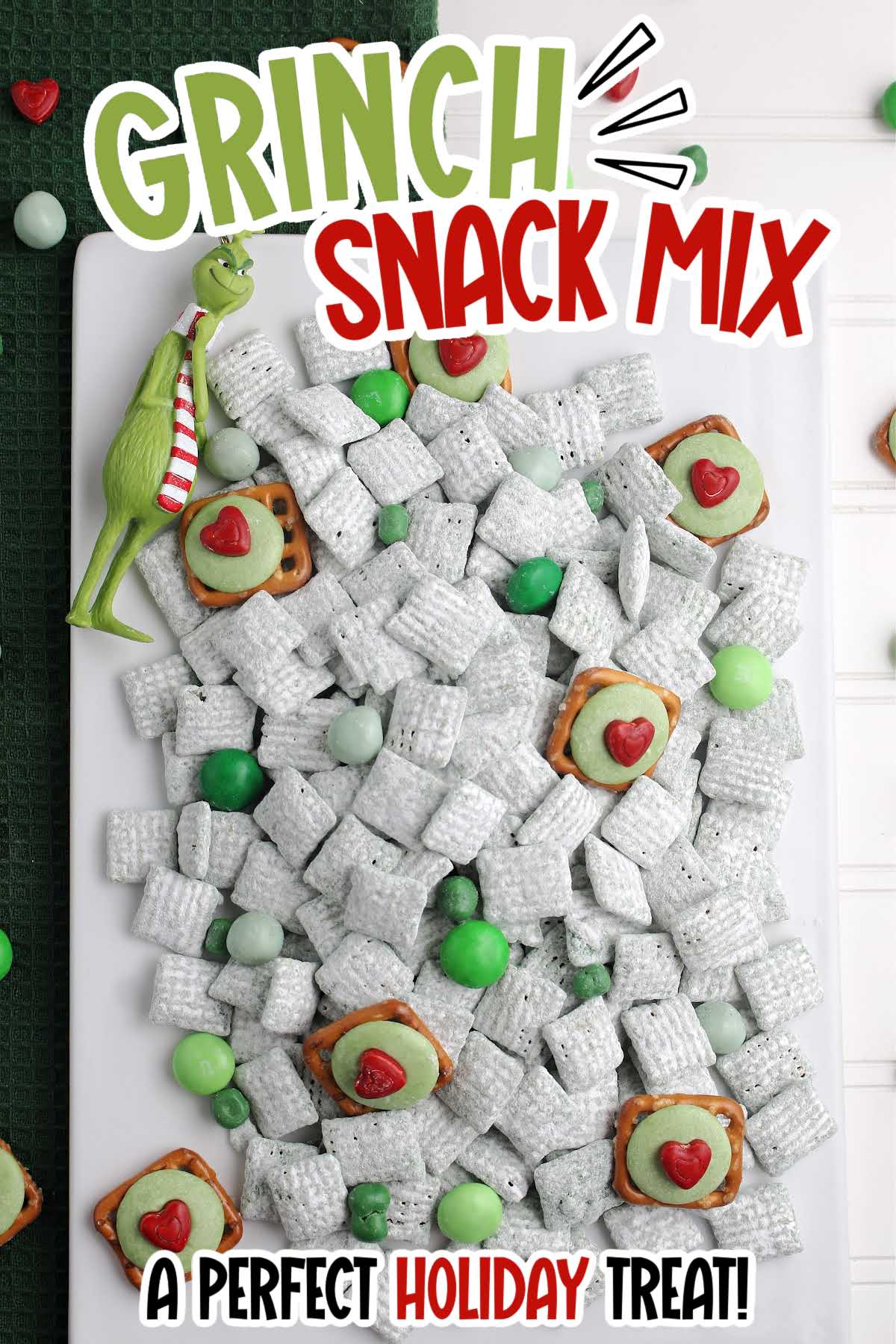 Irresistible Grinch Snack Mix (Puppy Chow Style) | A Reinvented Mom
